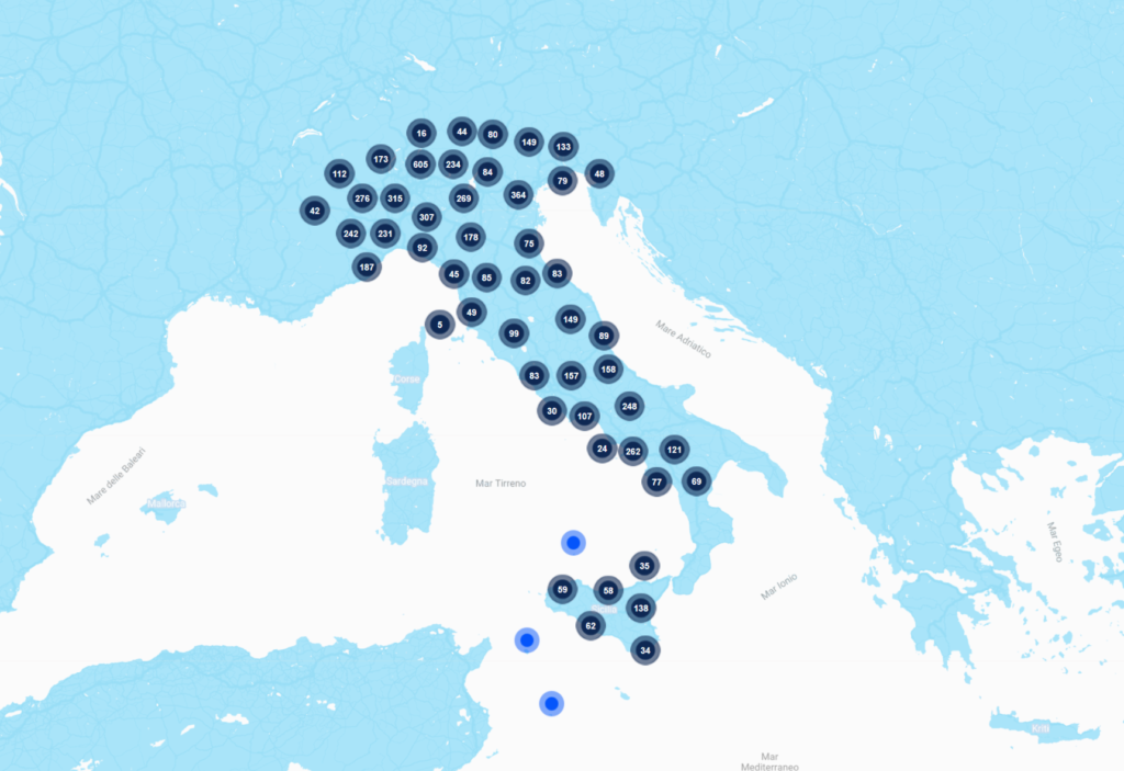 Open Fiber: pubblicata la mappa dei comuni che saranno serviti | Tariffando